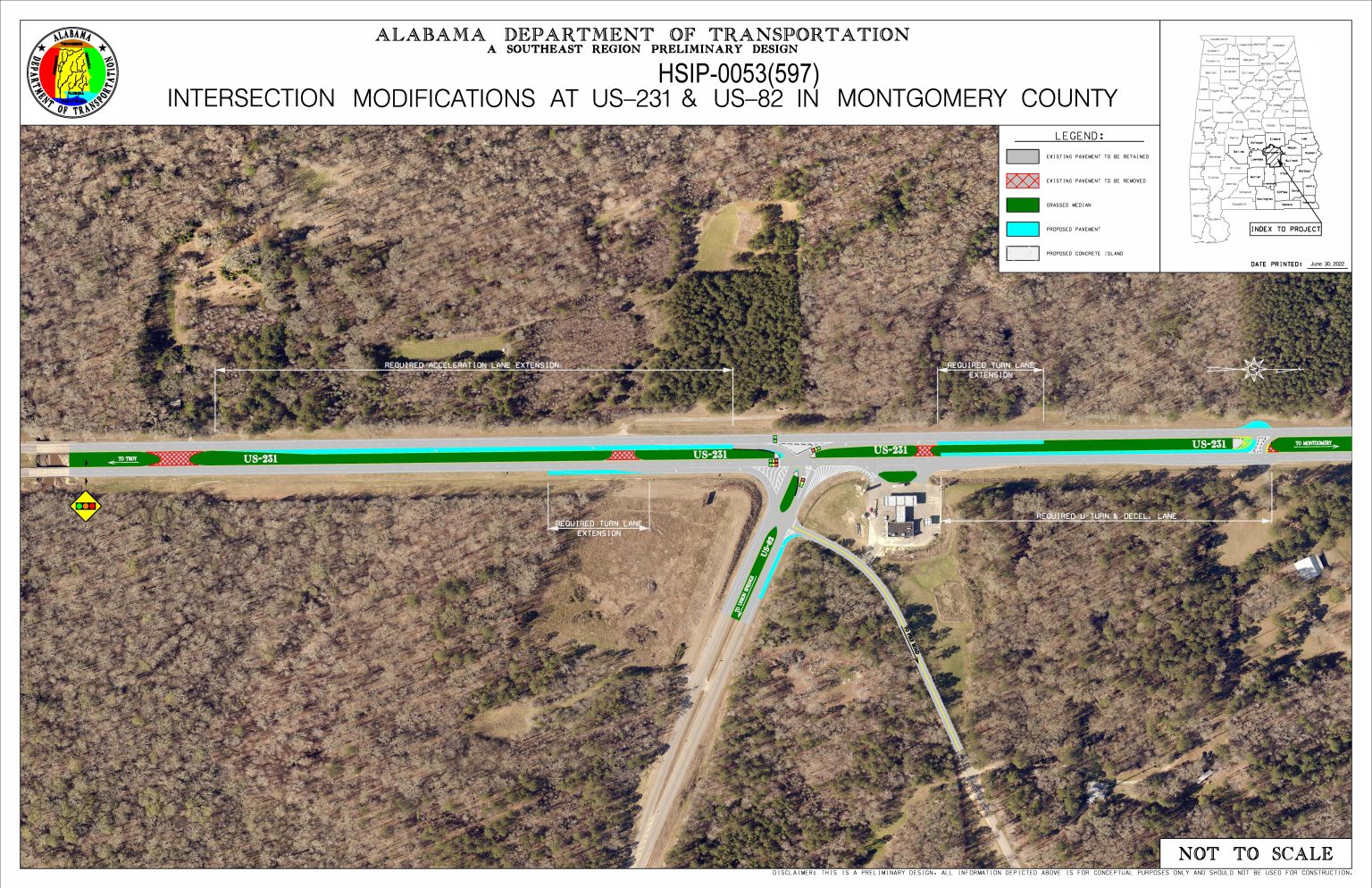 Update: New traffic signal at US-231 and US-82 in Montgomery County ...