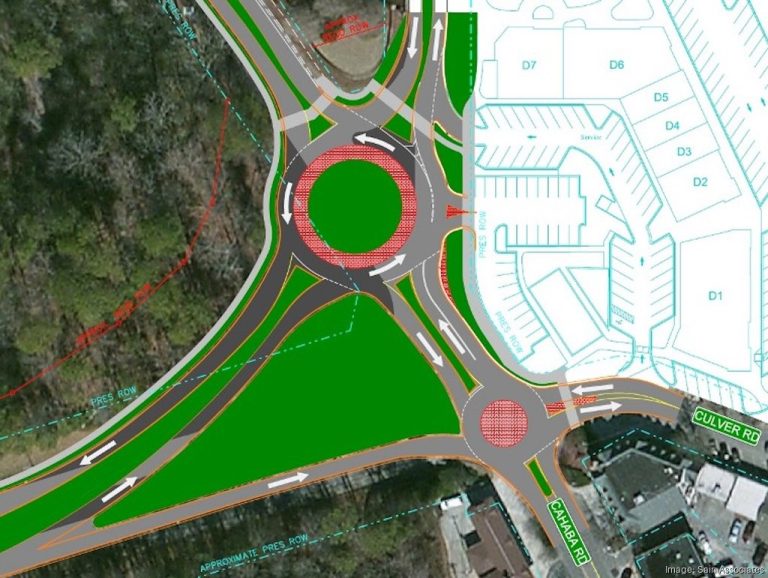 A new project in Mountain Brook Village will create two new roundabouts ...