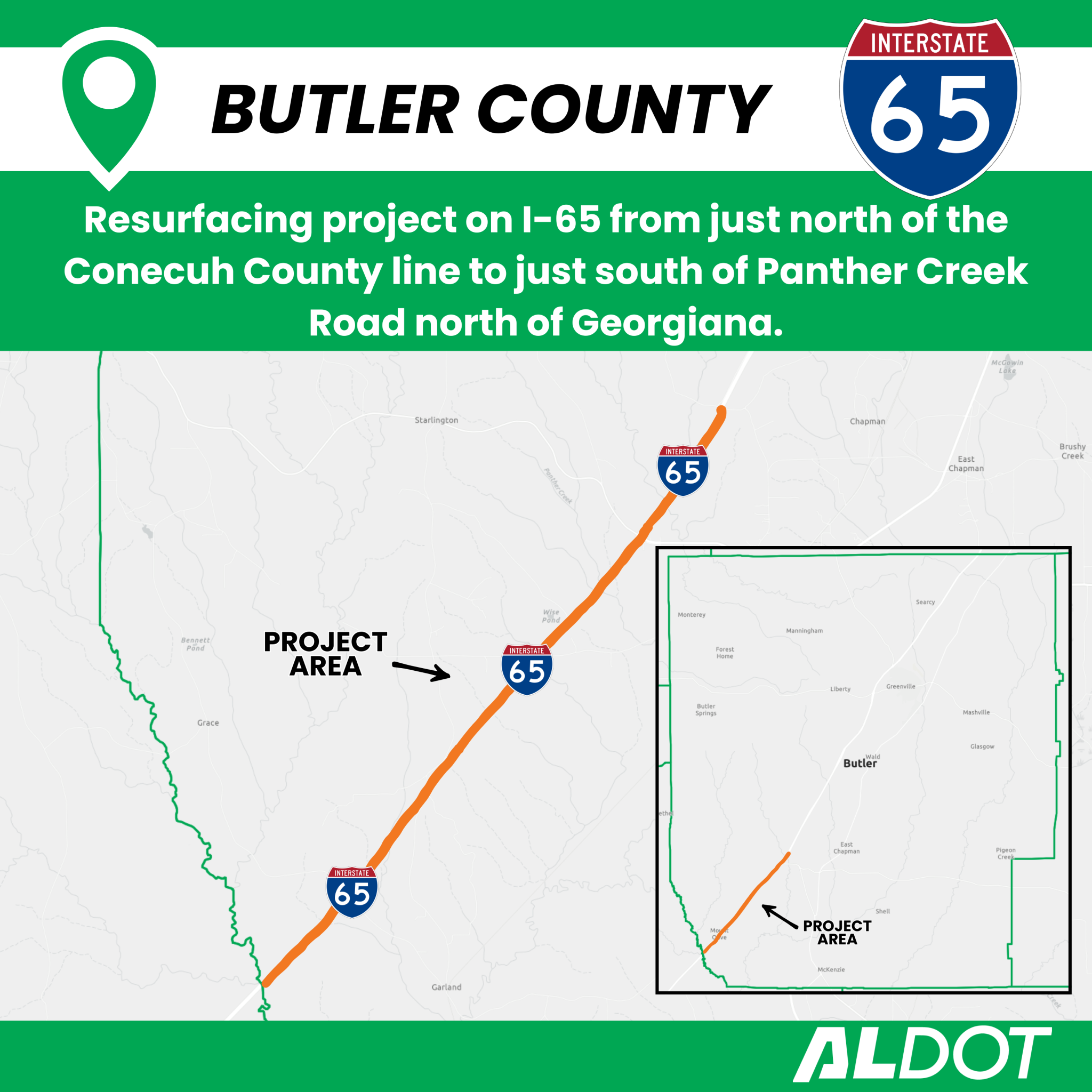 Pavement preservation project on I-65 begins this week - ALDOT News Hub