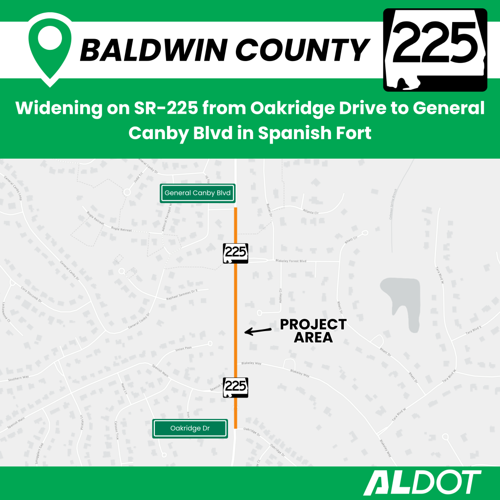 SR-225 widening project to begin in Spanish Fort - ALDOT News Hub