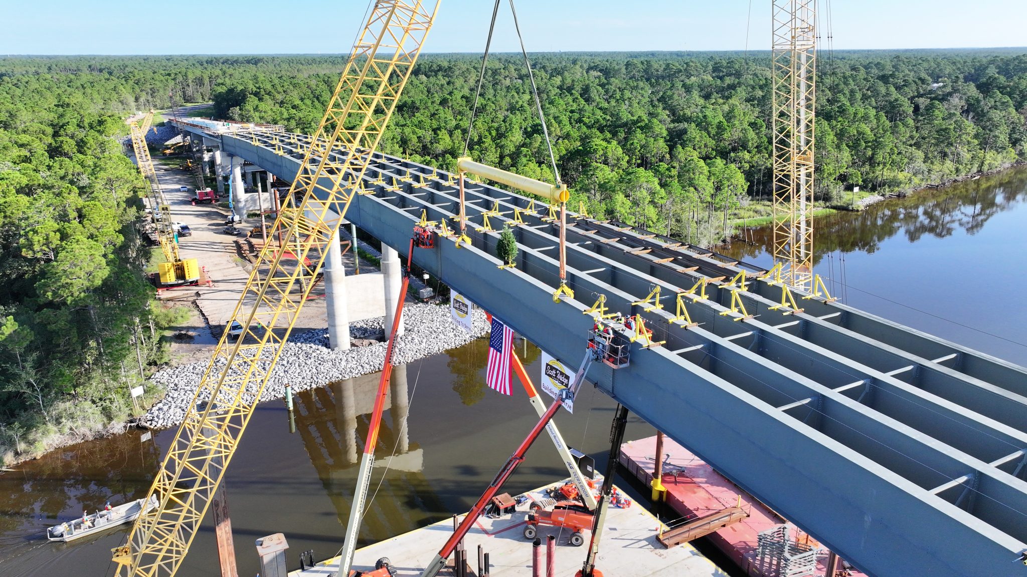 Update: Final steel girders set for Intracoastal Waterway Bridge ...