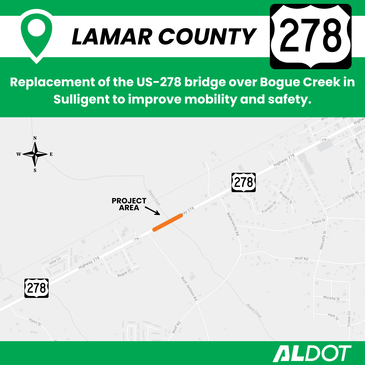 ALDOT to replace US-278 bridge over Bogue Creek in Sulligent - ALDOT ...