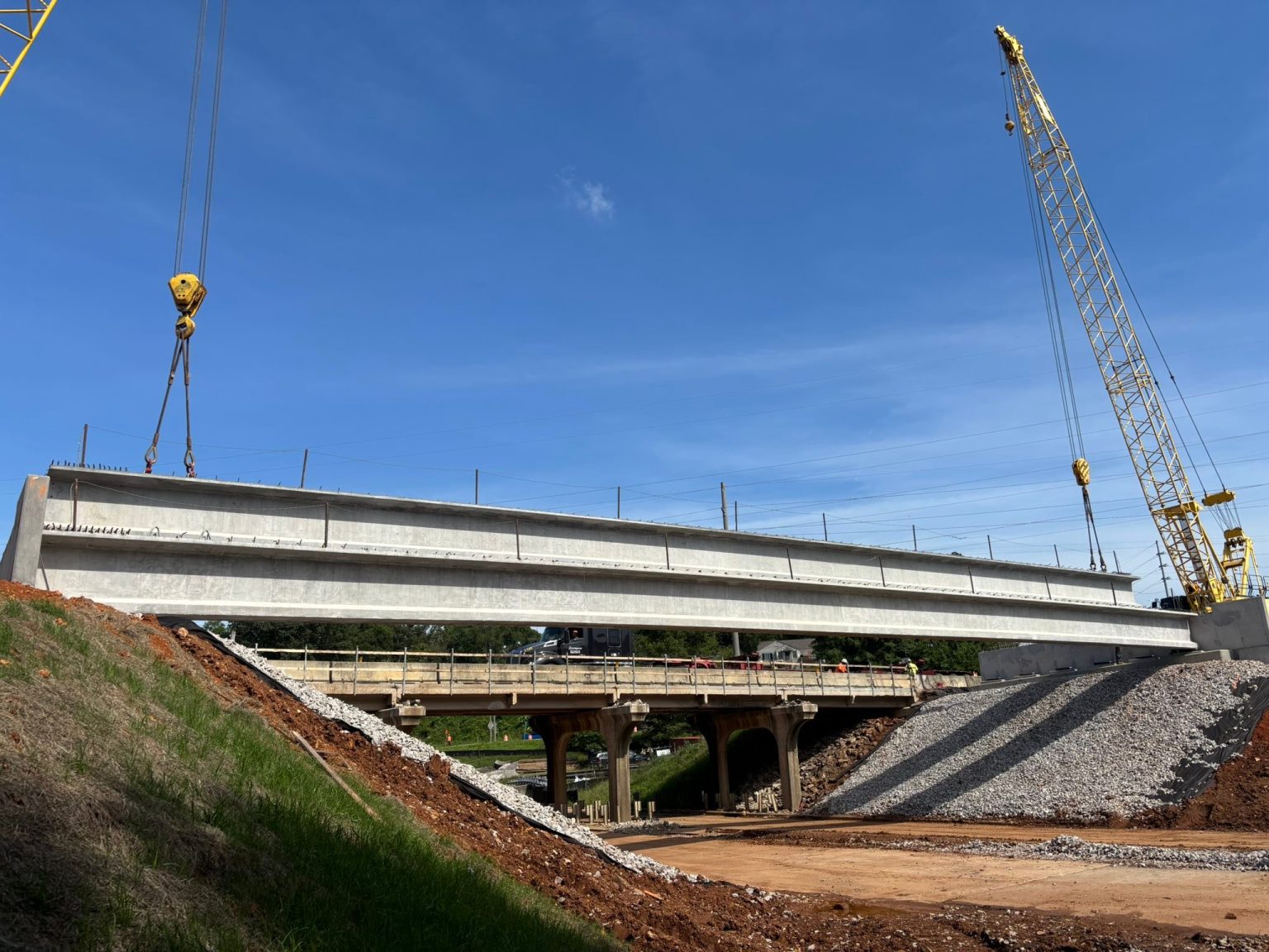 Girders set for Mitchell Boulevard Bridge - ALDOT News Hub